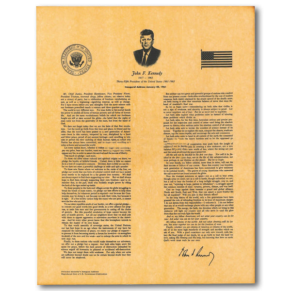 JFK Inaugural Speech – Library of Congress Shop
